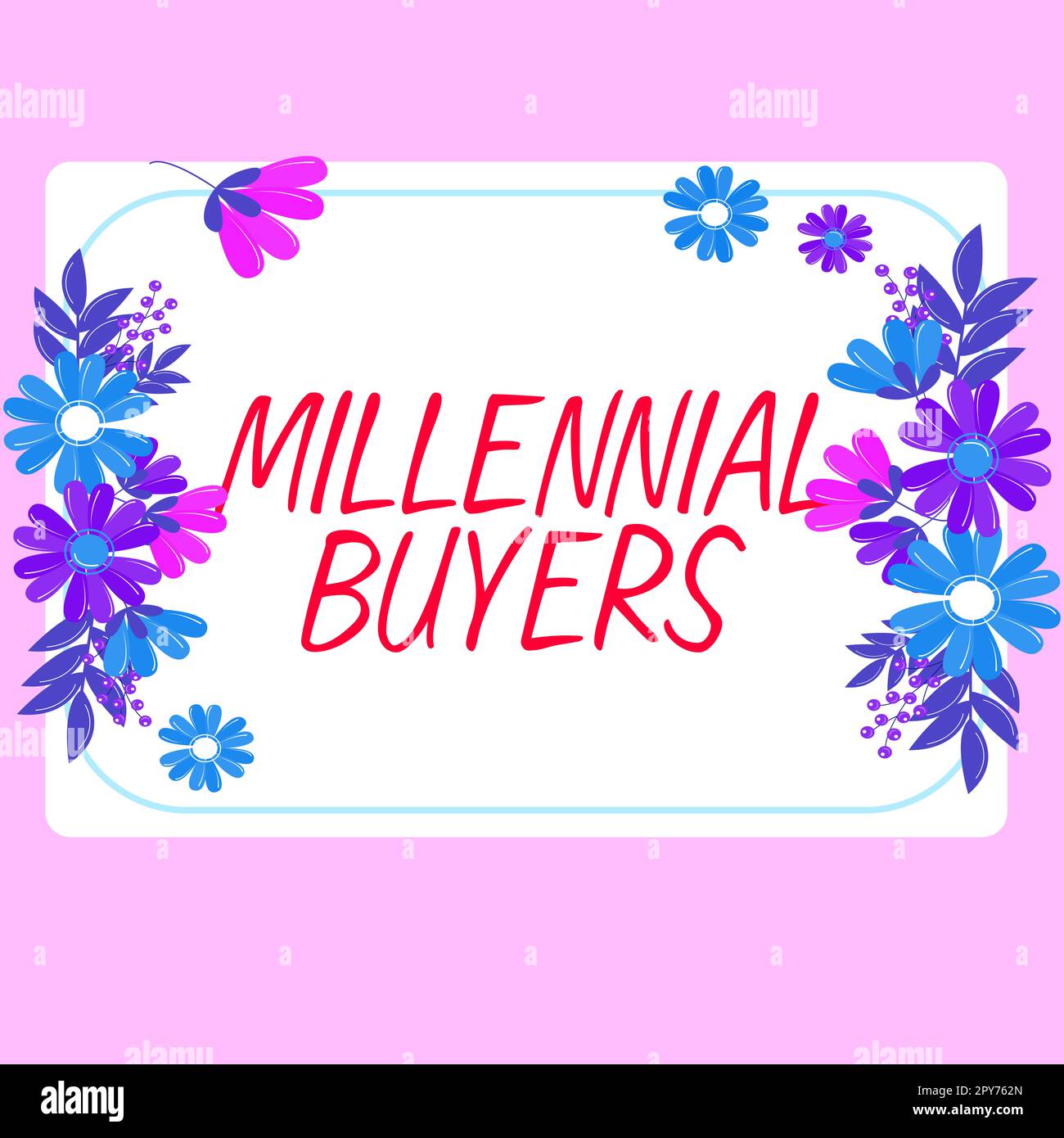 Hand writing sign Millennial Buyers. Business showcase Type of ...