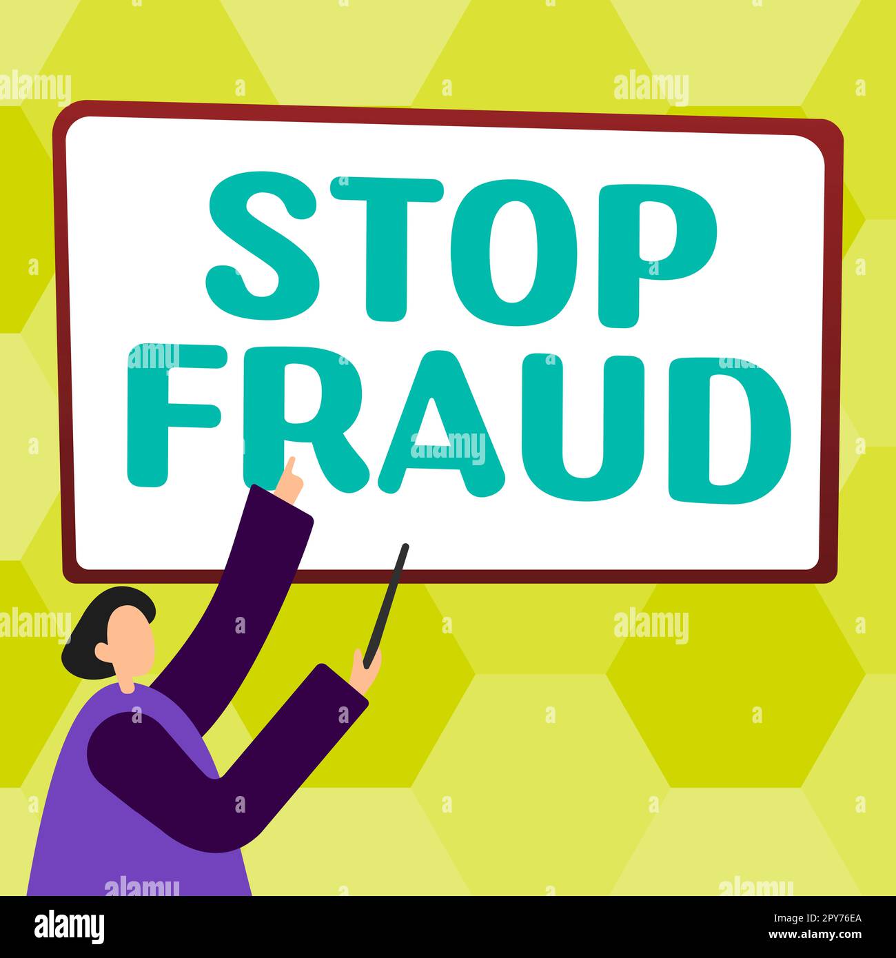 Text caption presenting Stop Fraud. Word for campaign advices people to ... Text caption presenting Stop Fraud. Word for campaign advices people to ...