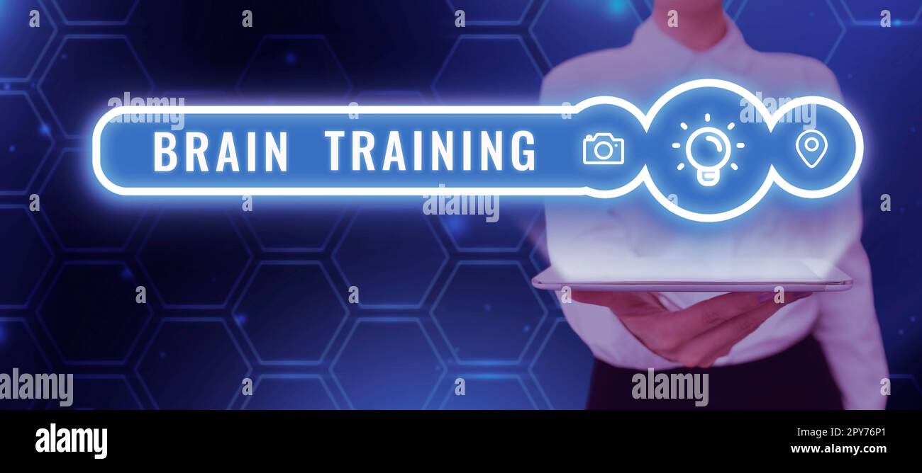 Conceptual display Brain Training. Business approach mental activities ...