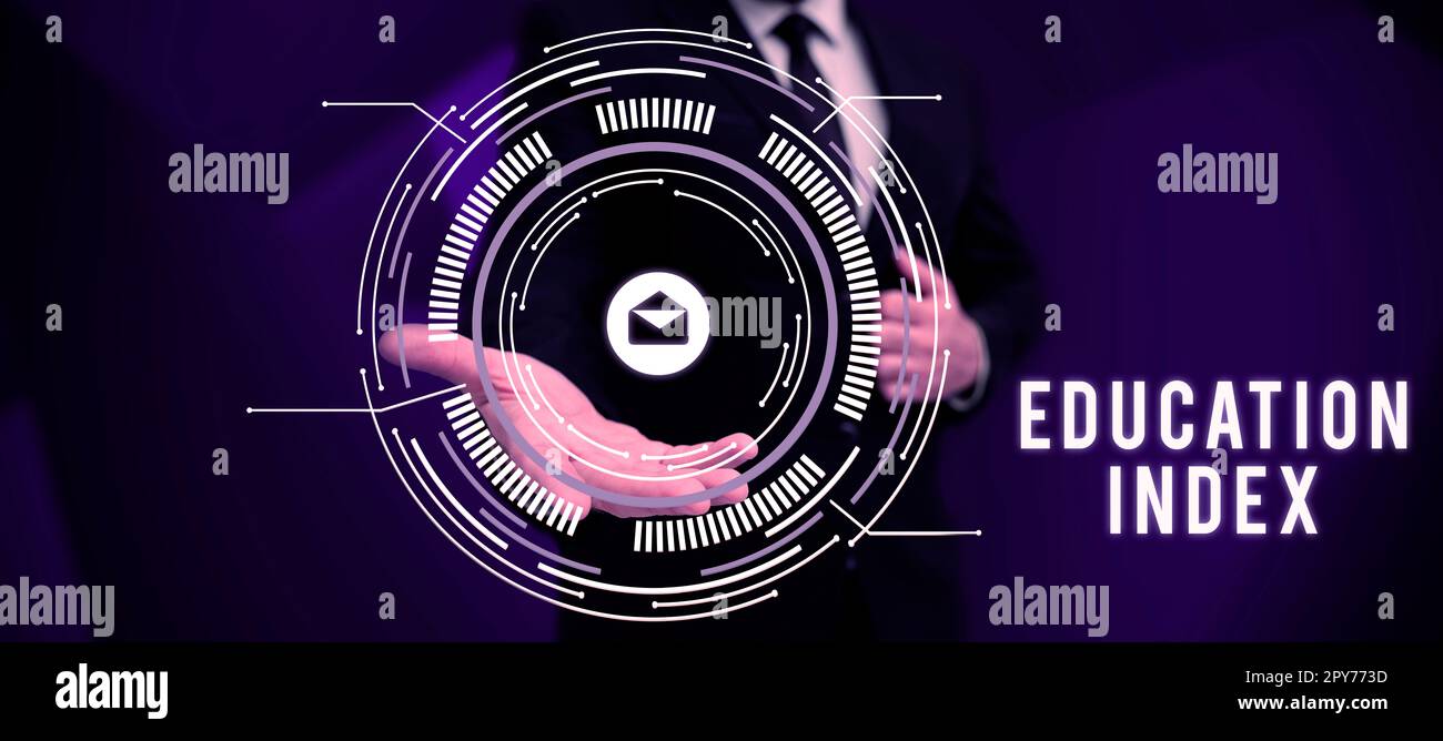 Conceptual caption Education Index. Concept meaning aiming to meet learning needs of all ...