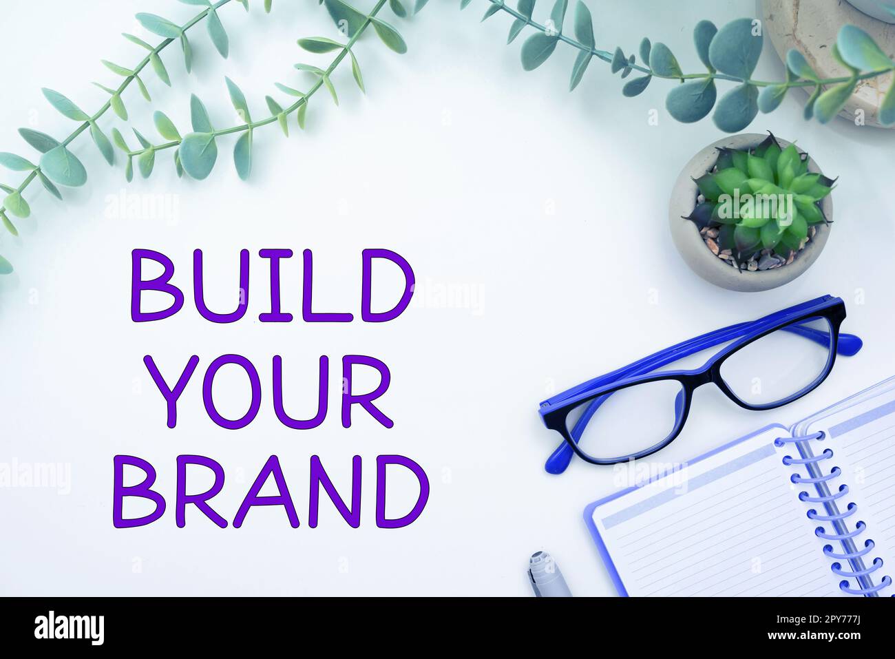 Sign displaying Build Your Brand. Concept meaning Make a commercial ...