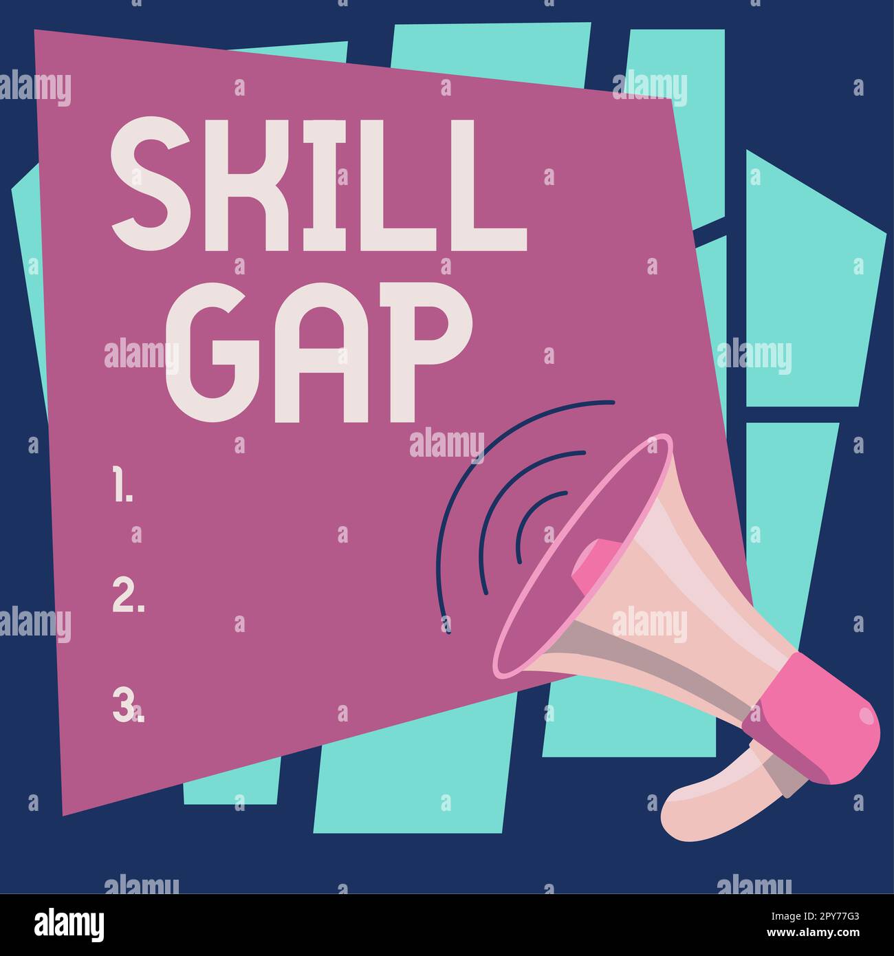 Sign displaying Skill Gap. Conceptual photo Refering to a person's ...