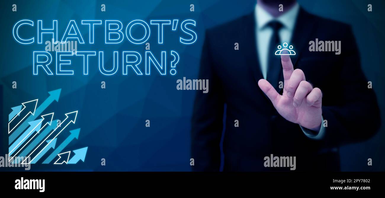 Text Caption Presenting Chatbots Return Business Idea Program That Communicate Use Text 