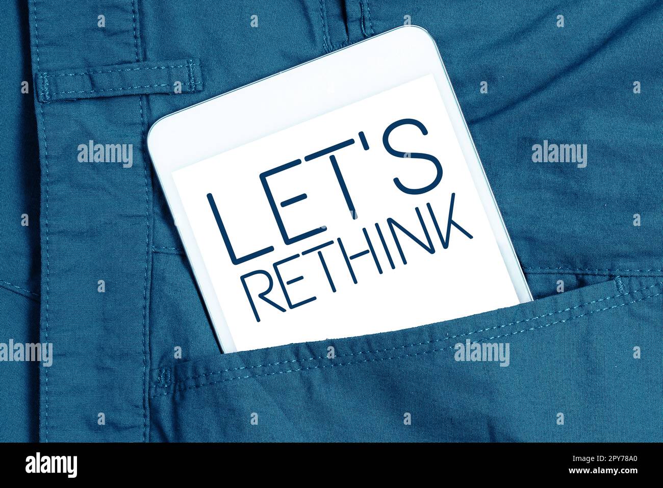 Sign displaying Let's Rethink. Business idea an Afterthought To ...