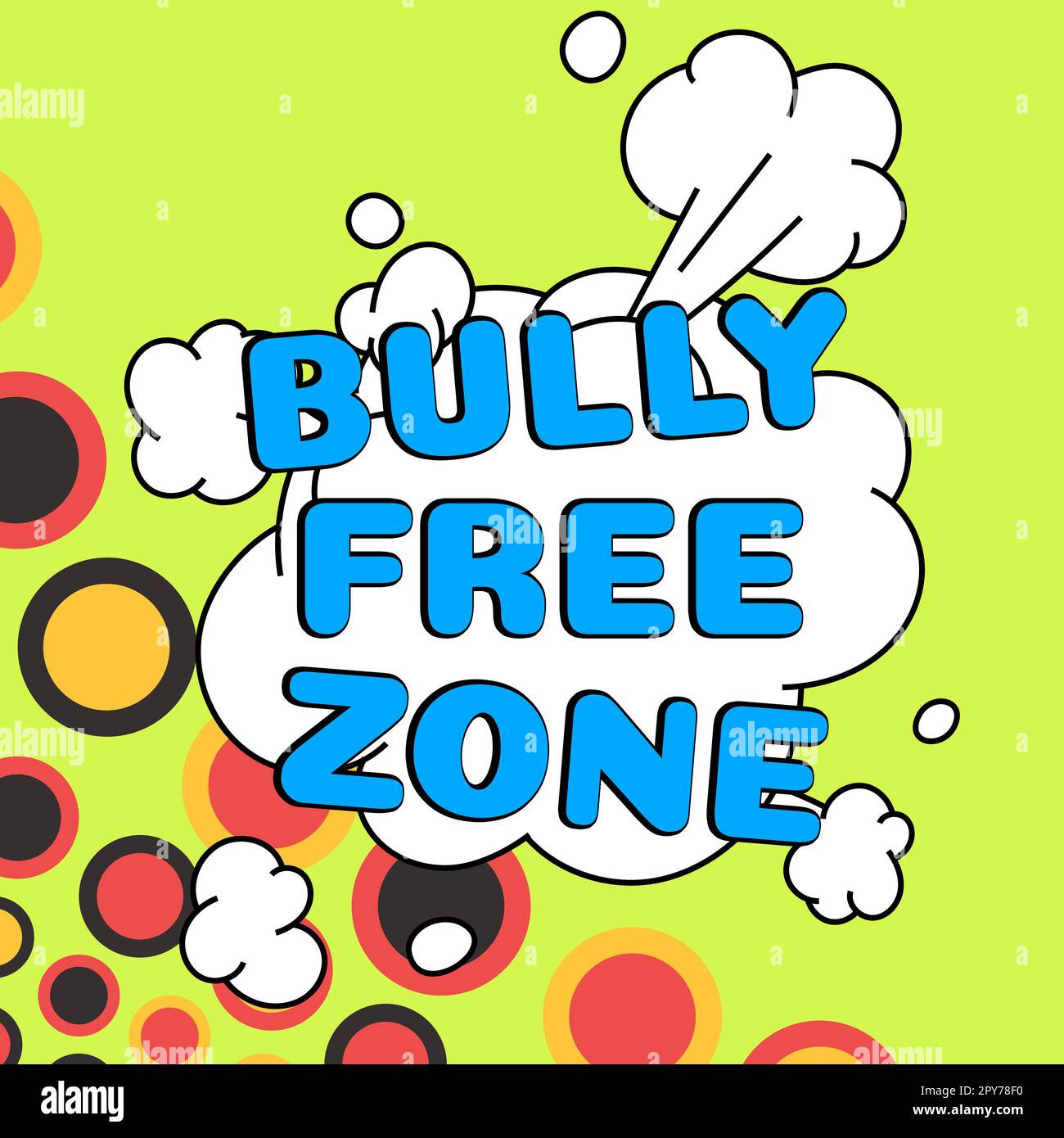 Text showing inspiration Bully Free Zone. Business concept Be ...