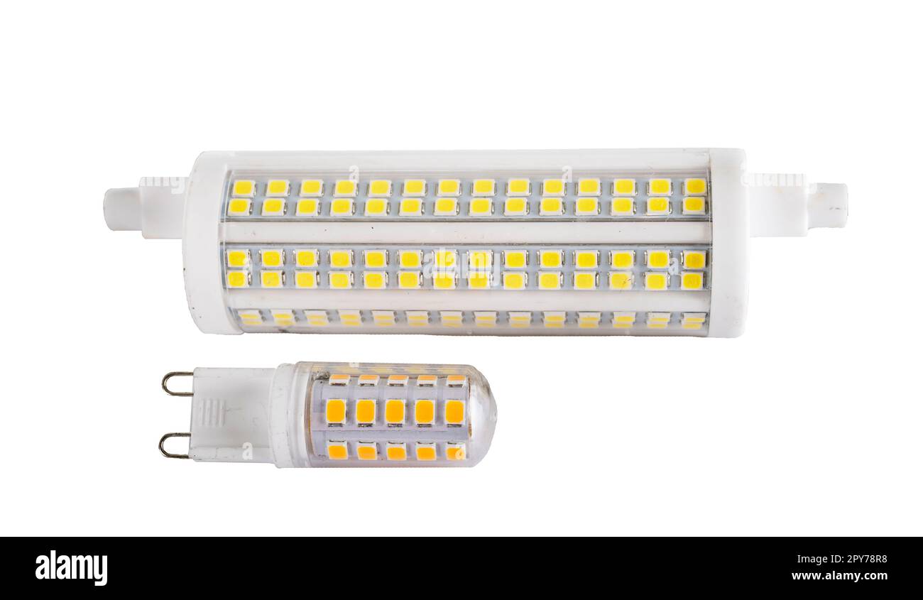 long led bulb in front of white background Stock Photo - Alamy