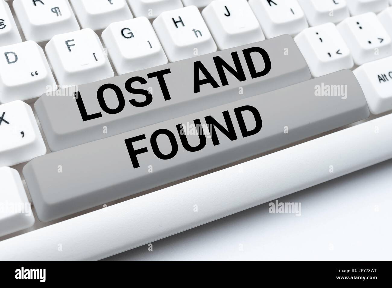 Sign displaying Lost And Found. Conceptual photo Place where you can ...