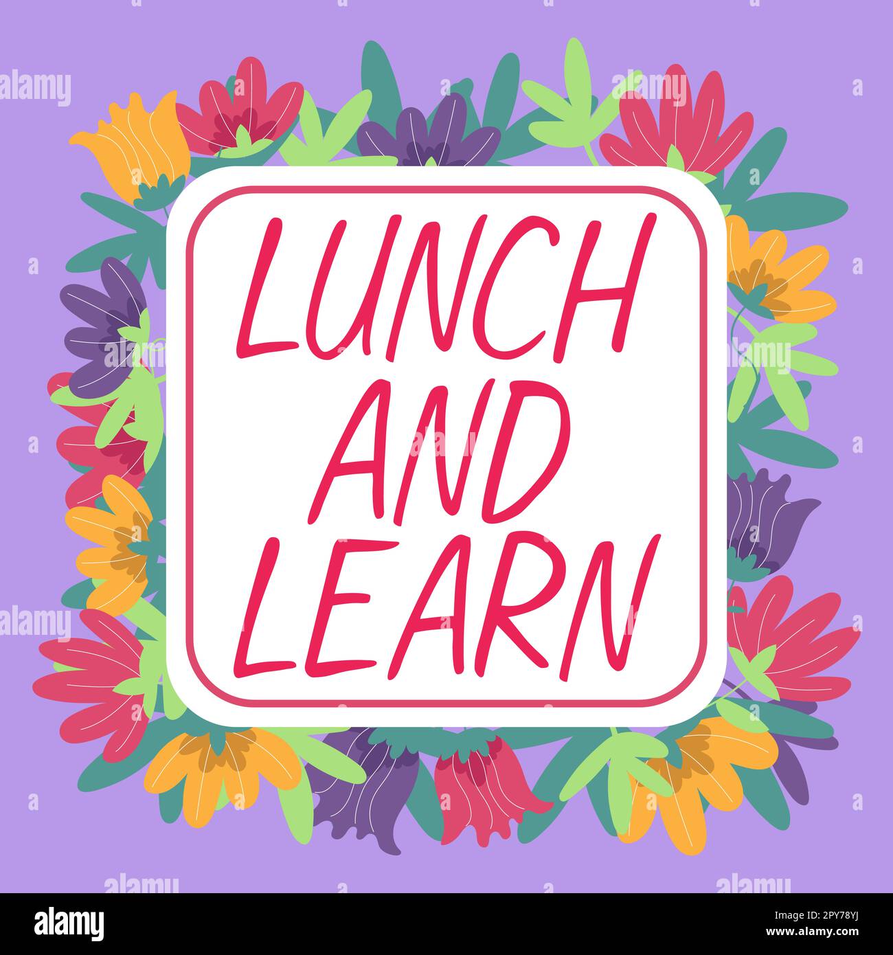 Conceptual display Lunch And Learn. Word Written on Have meal and study ...