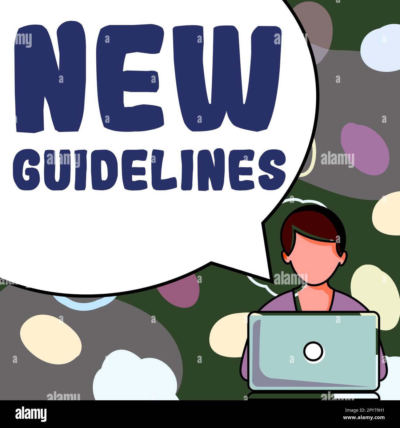 Text sign showing New Guidelines. Business overview a new list of goals ...