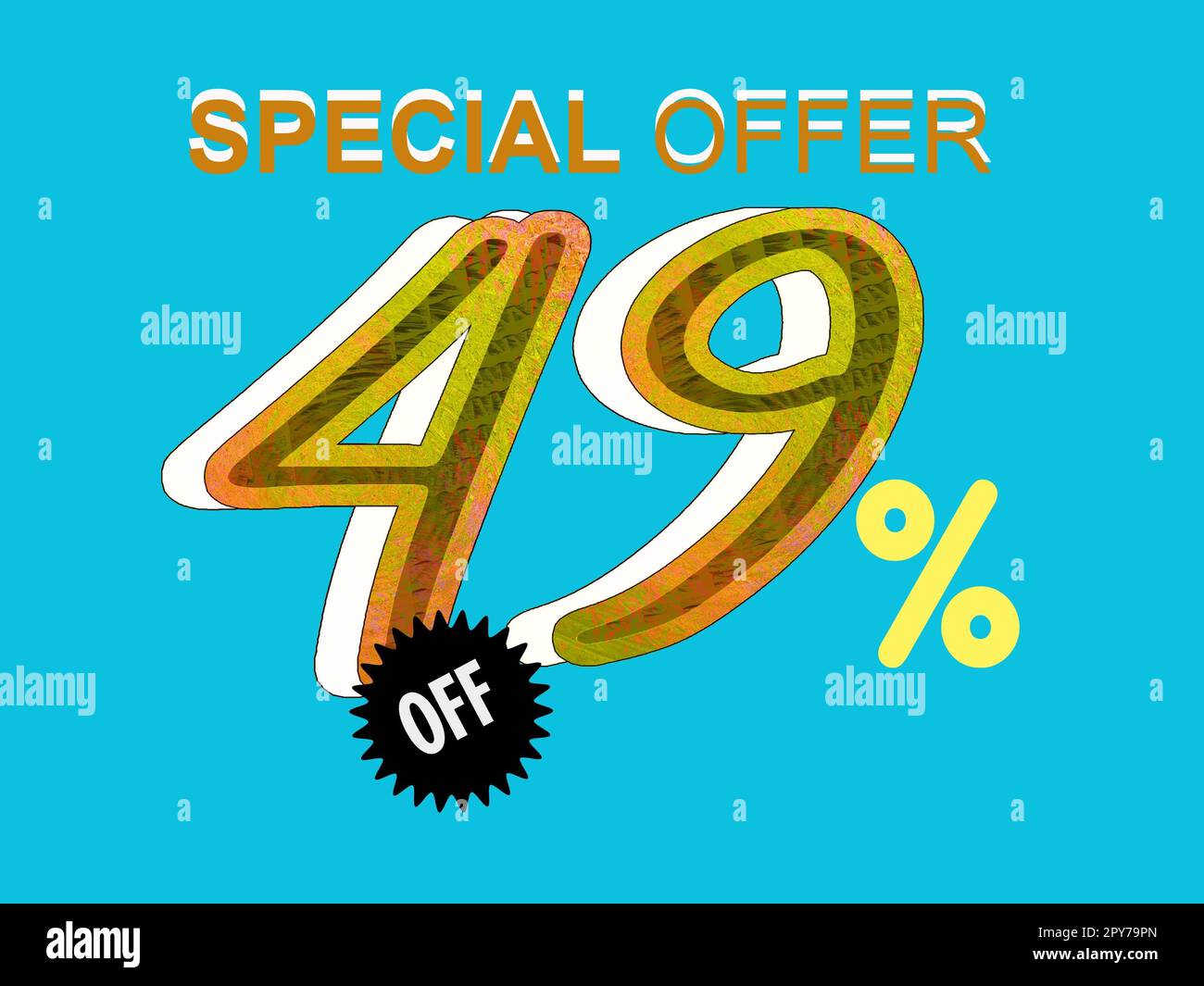 banner percent special offer Stock Photo - Alamy