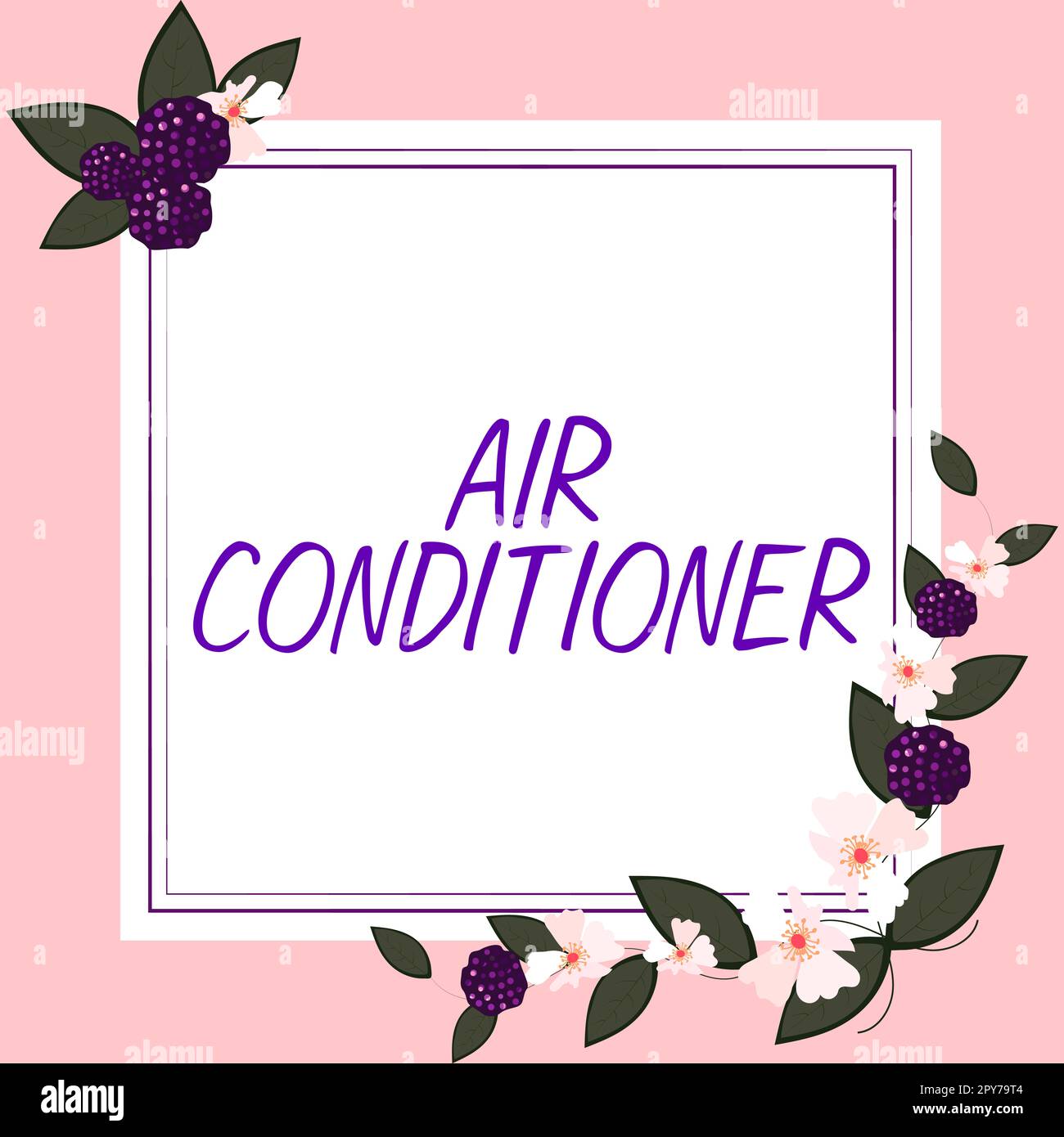 Text sign showing Air Conditioner. Business showcase apparatus for ...
