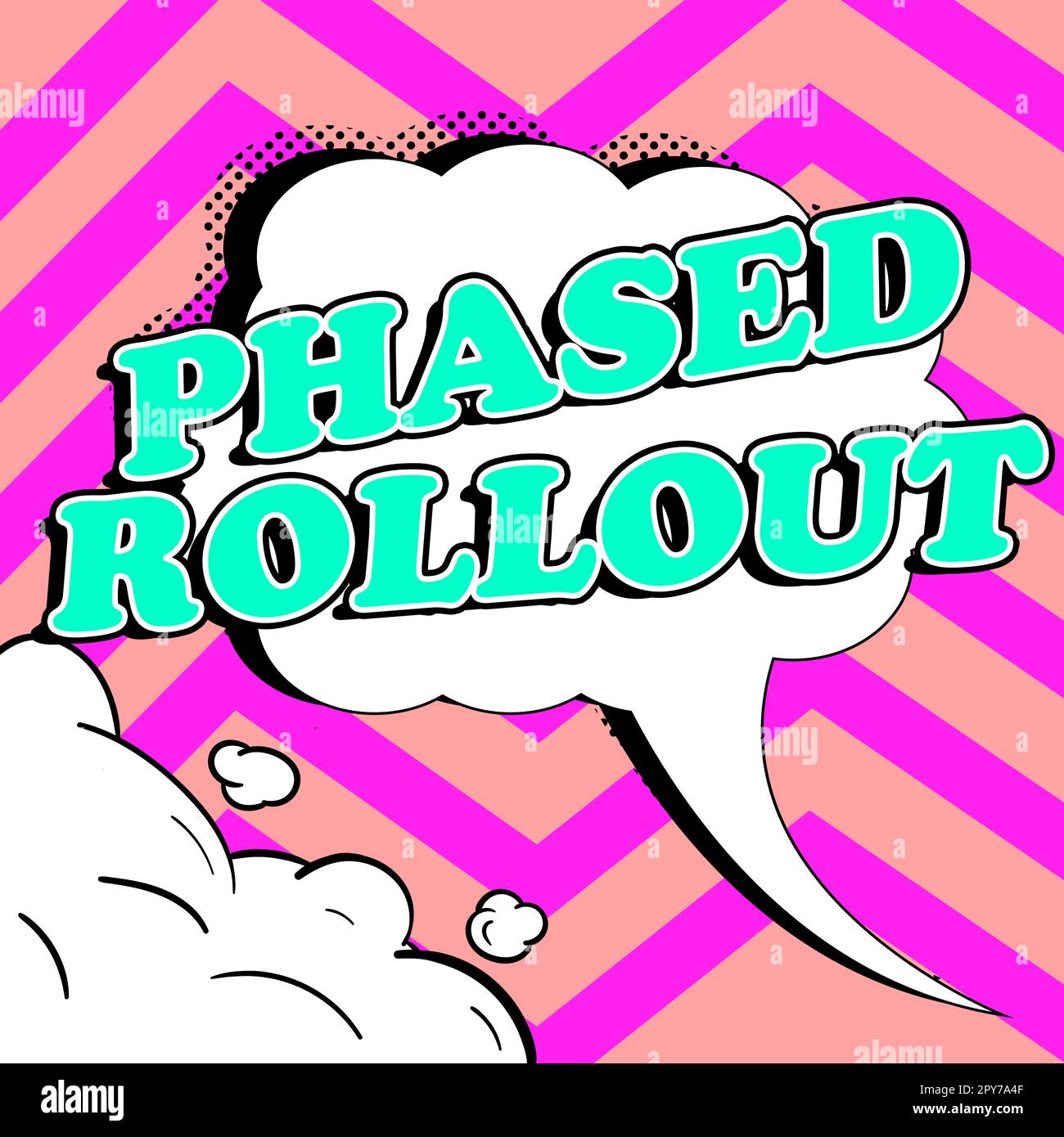 Hand writing sign Phased Rollout. Business concept the practice of ...