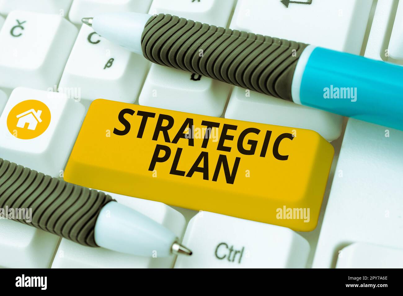 Writing displaying text Strategic Plan. Concept meaning A process of ...