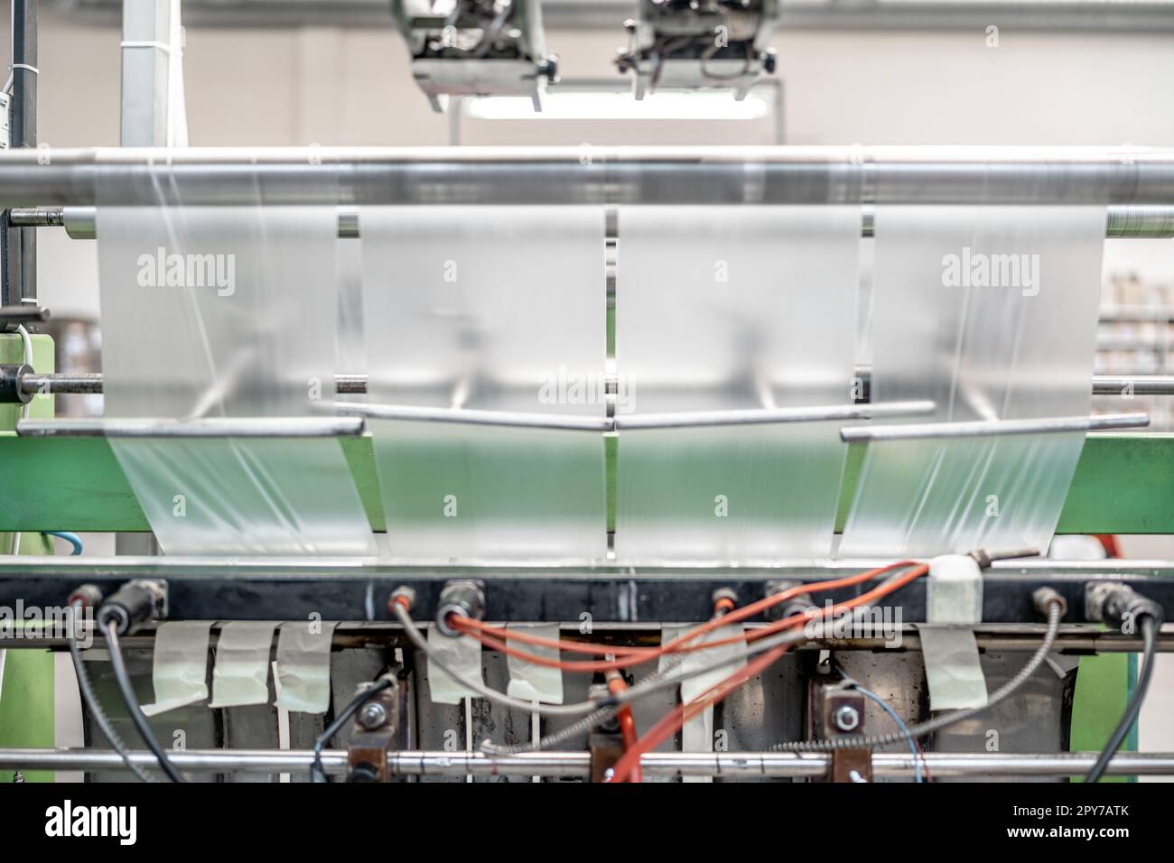 production of plastic bags in the factory Stock Photo - Alamy
