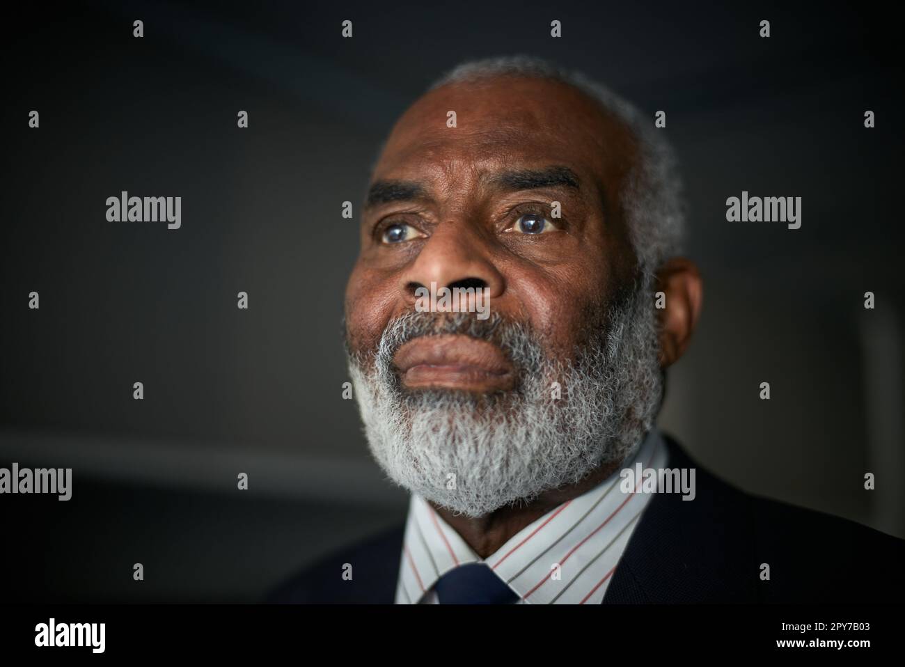 Portrait of Dr Neville Lawrence ahead of the 30th anniversary of his ...