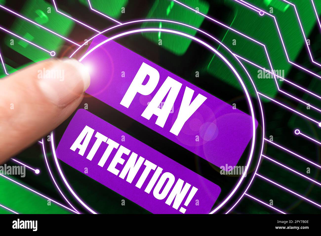 Inspiration showing sign Pay Attention. Business idea take notice of ...