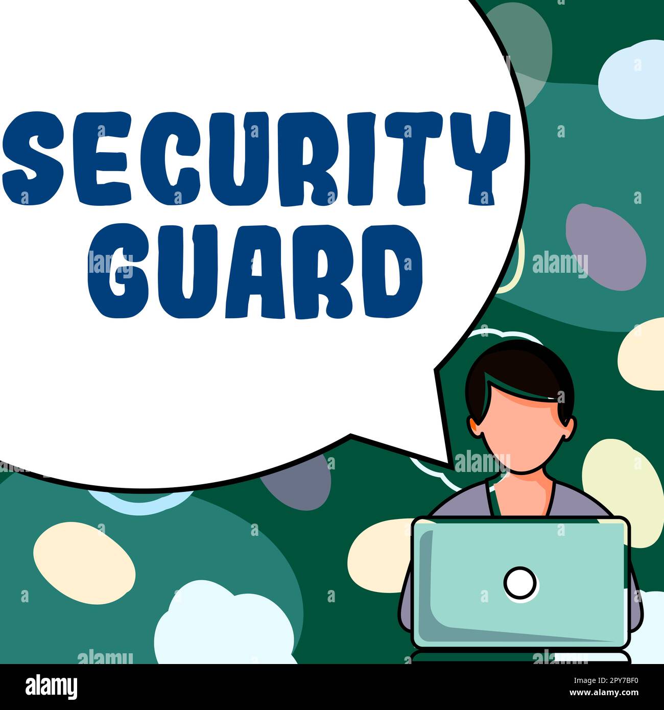 Sign Displaying Security Guard Business Idea Tools Used To Manage Multiple Security
