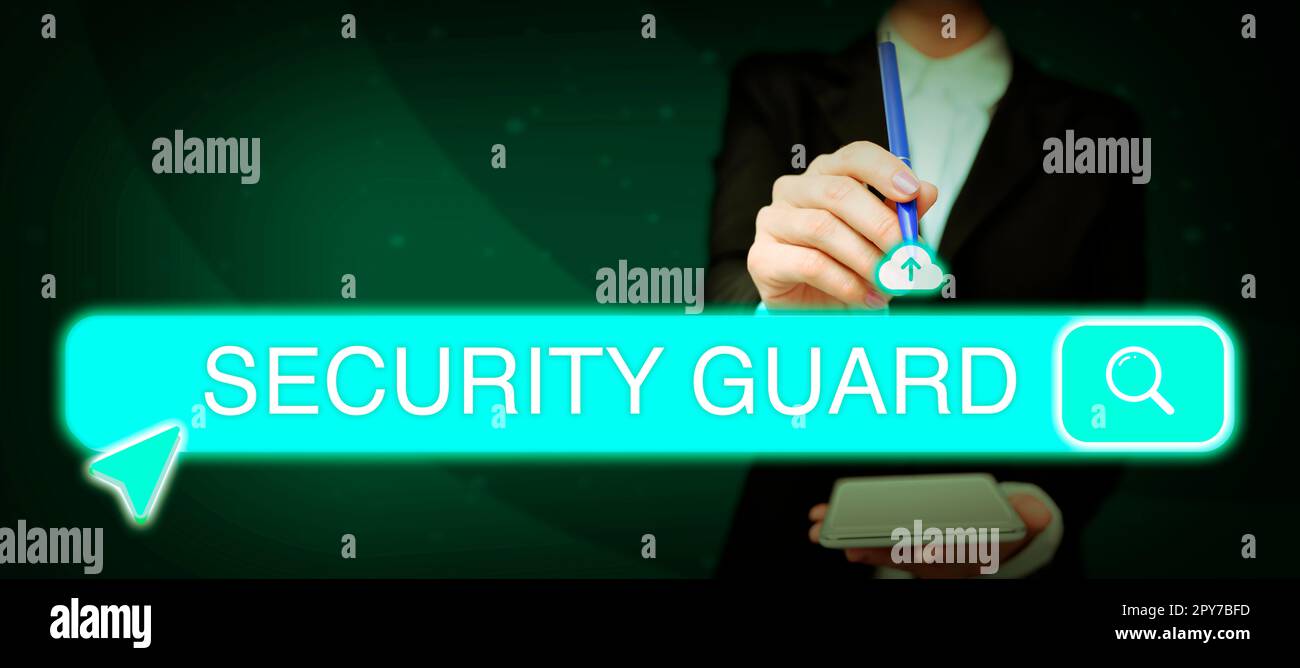 Writing Displaying Text Security Guard Business Showcase Tools Used To Manage Multiple Security