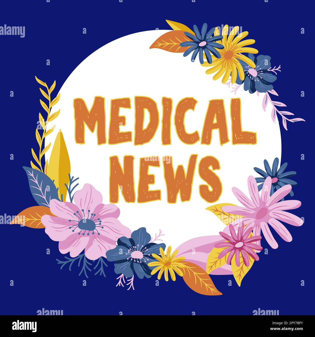 Sign displaying Medical News. Concept meaning report or noteworthy ...