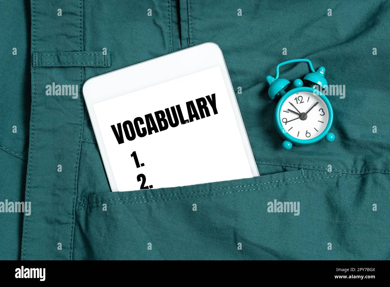 Sign displaying Vocabulary. Business showcase collection of words and ...