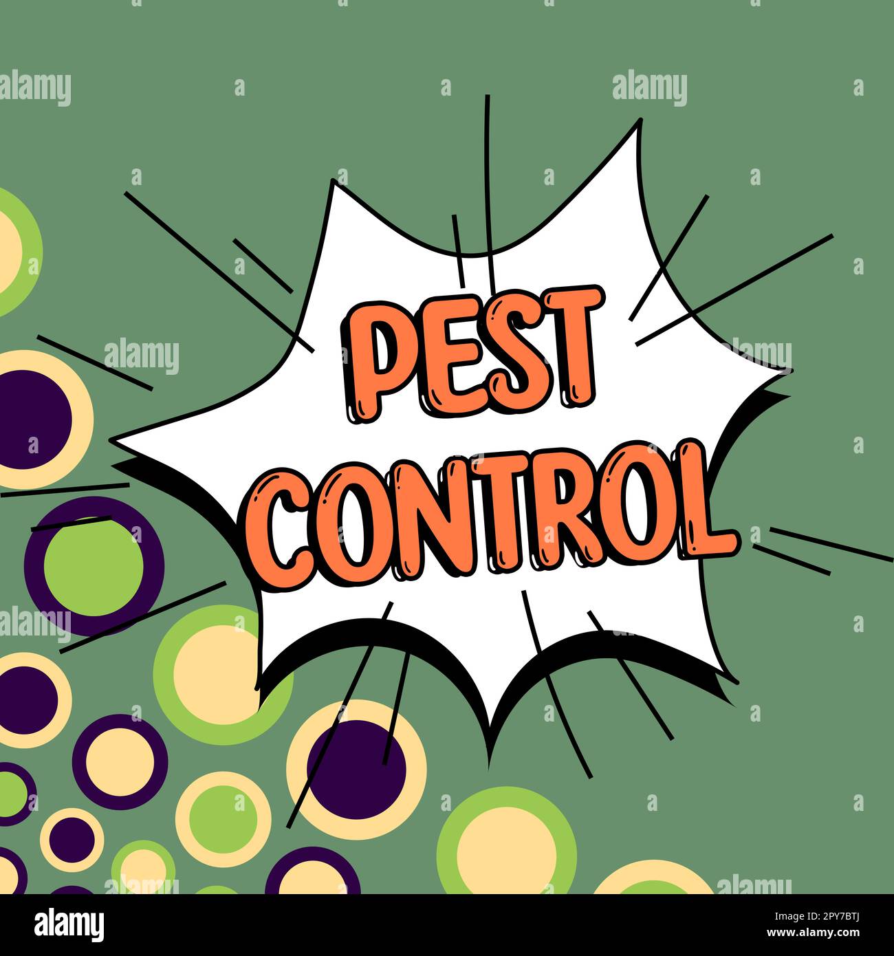 Conceptual caption Pest Control. Internet Concept Killing destructive ...