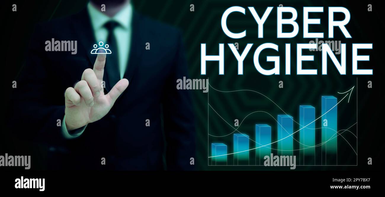 Inspiration showing sign Cyber Hygiene. Conceptual photo steps that ...