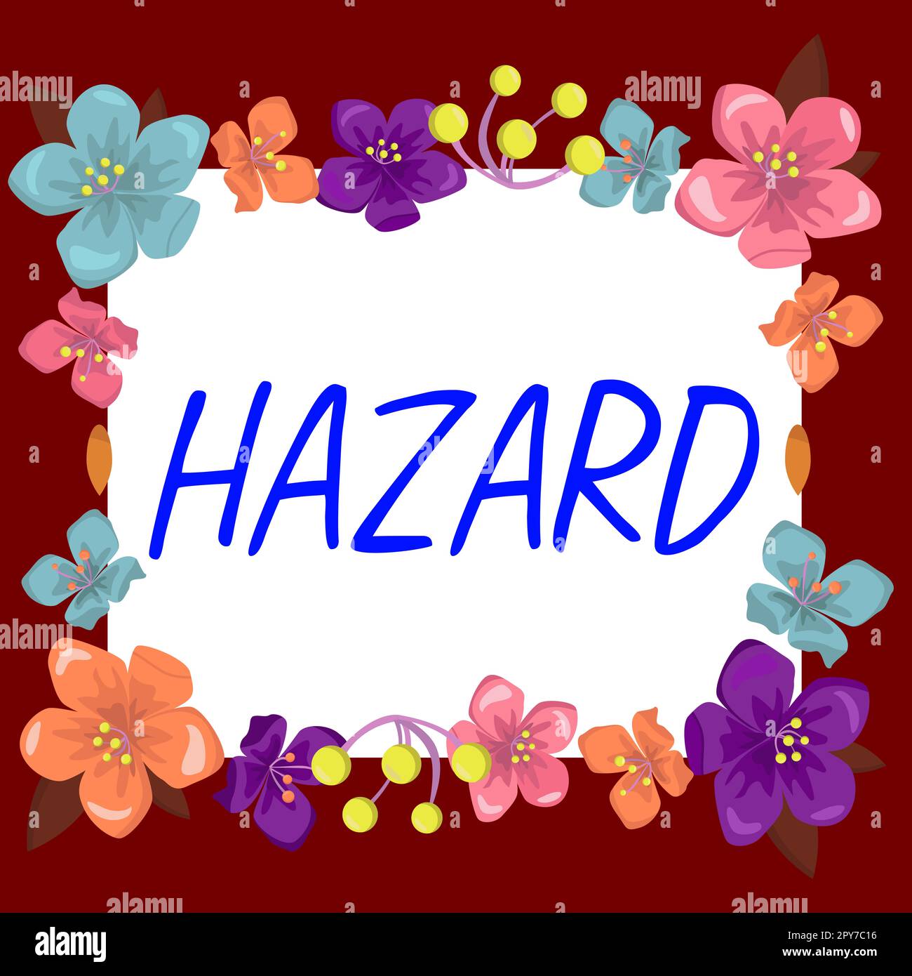 Hand writing sign Hazard. Business approach account or statement ...