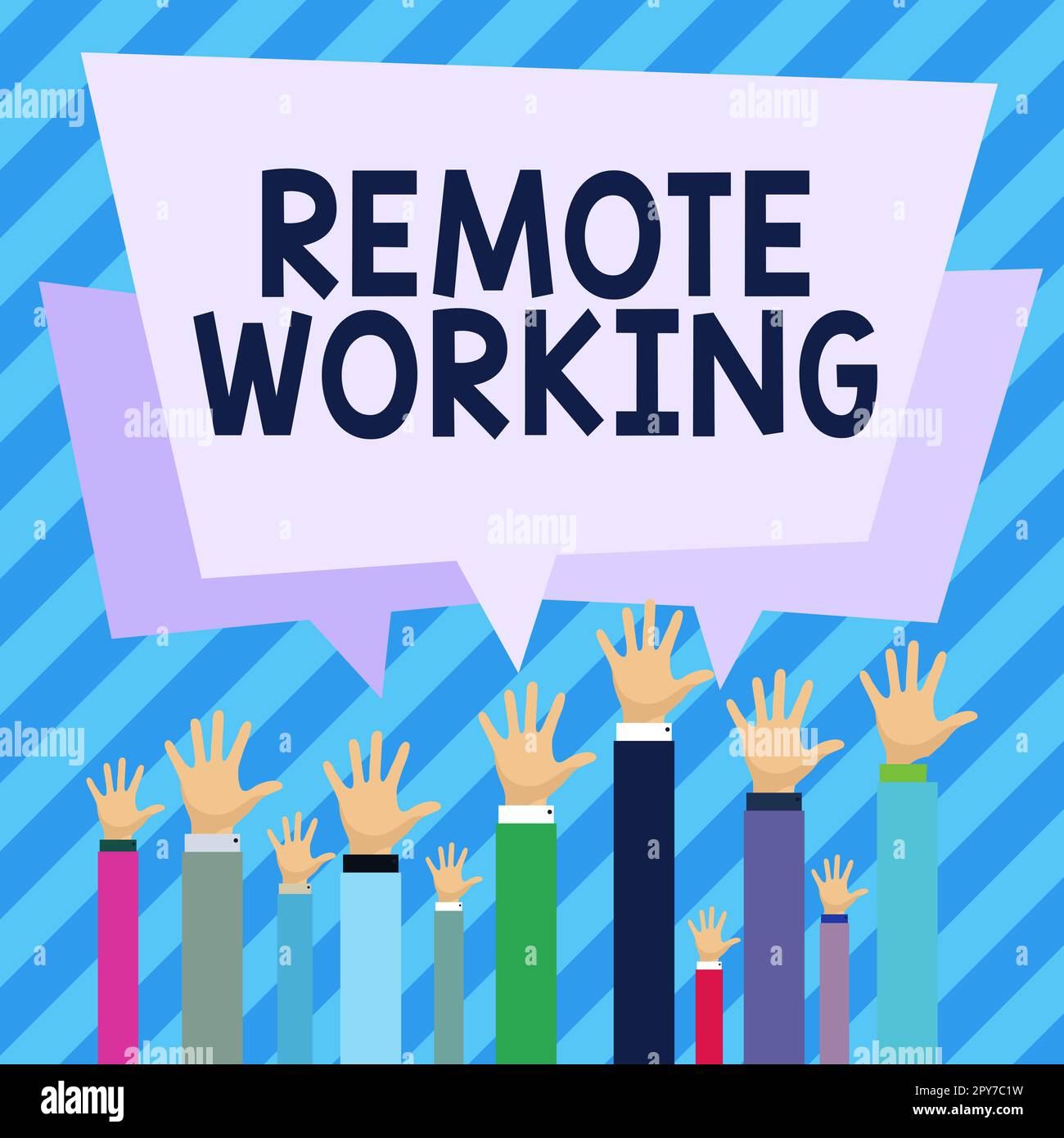 Inspiration showing sign Remote Working. Conceptual photo situation in ...