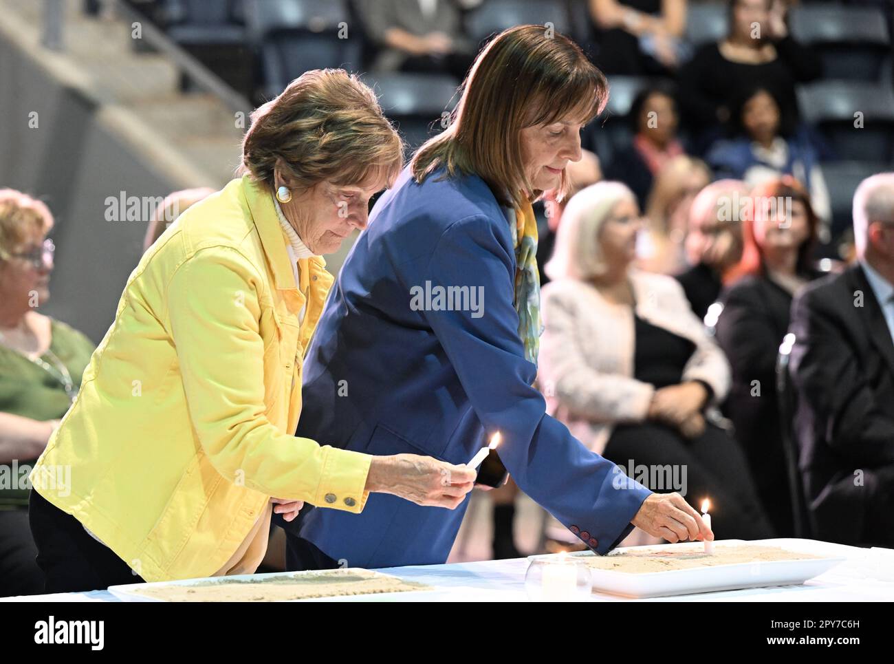 Priscilla Dickie (left) and Vanessa Fowler (right), who are the mother ...