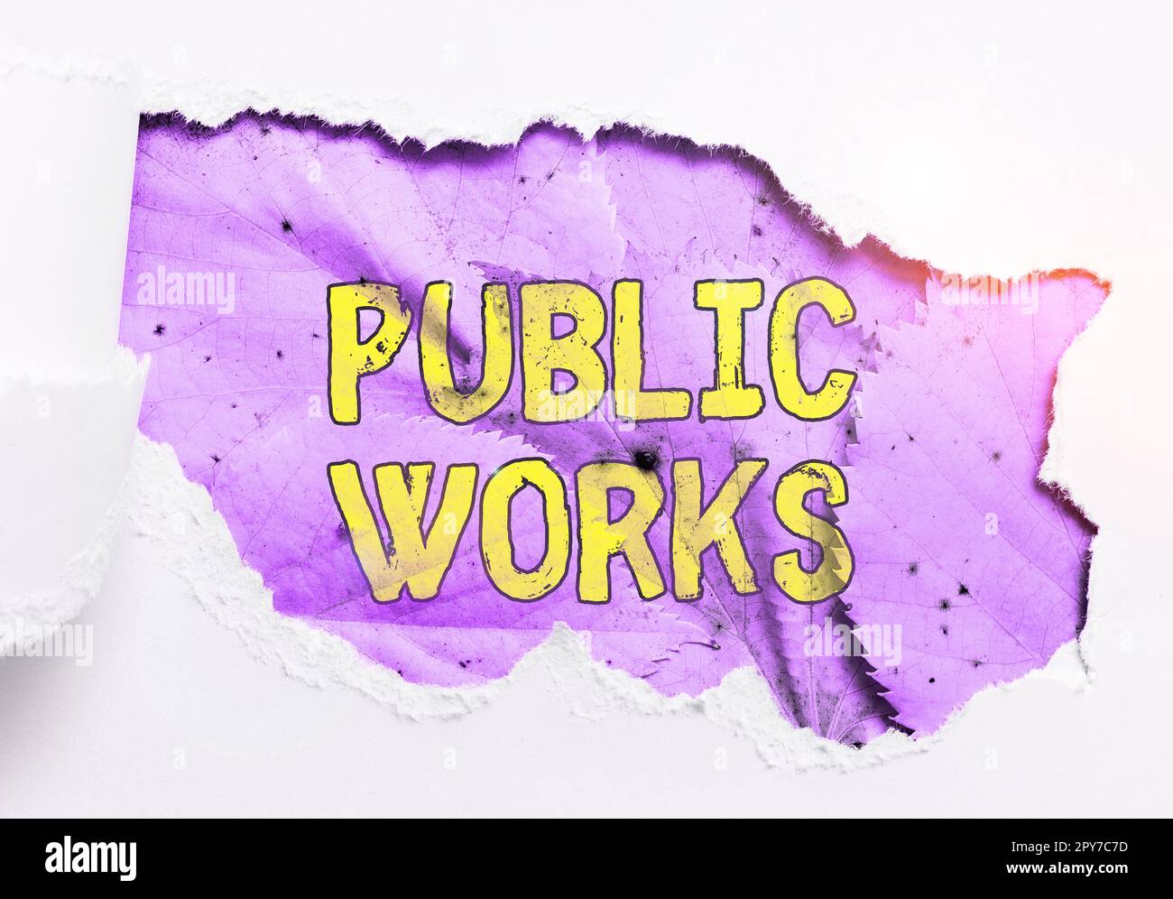 Inspiration showing sign Public Works. Internet Concept Describes the ...