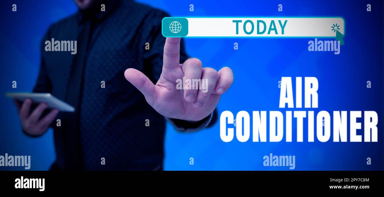 Hand writing sign Air Conditioner. Conceptual photo apparatus for ...