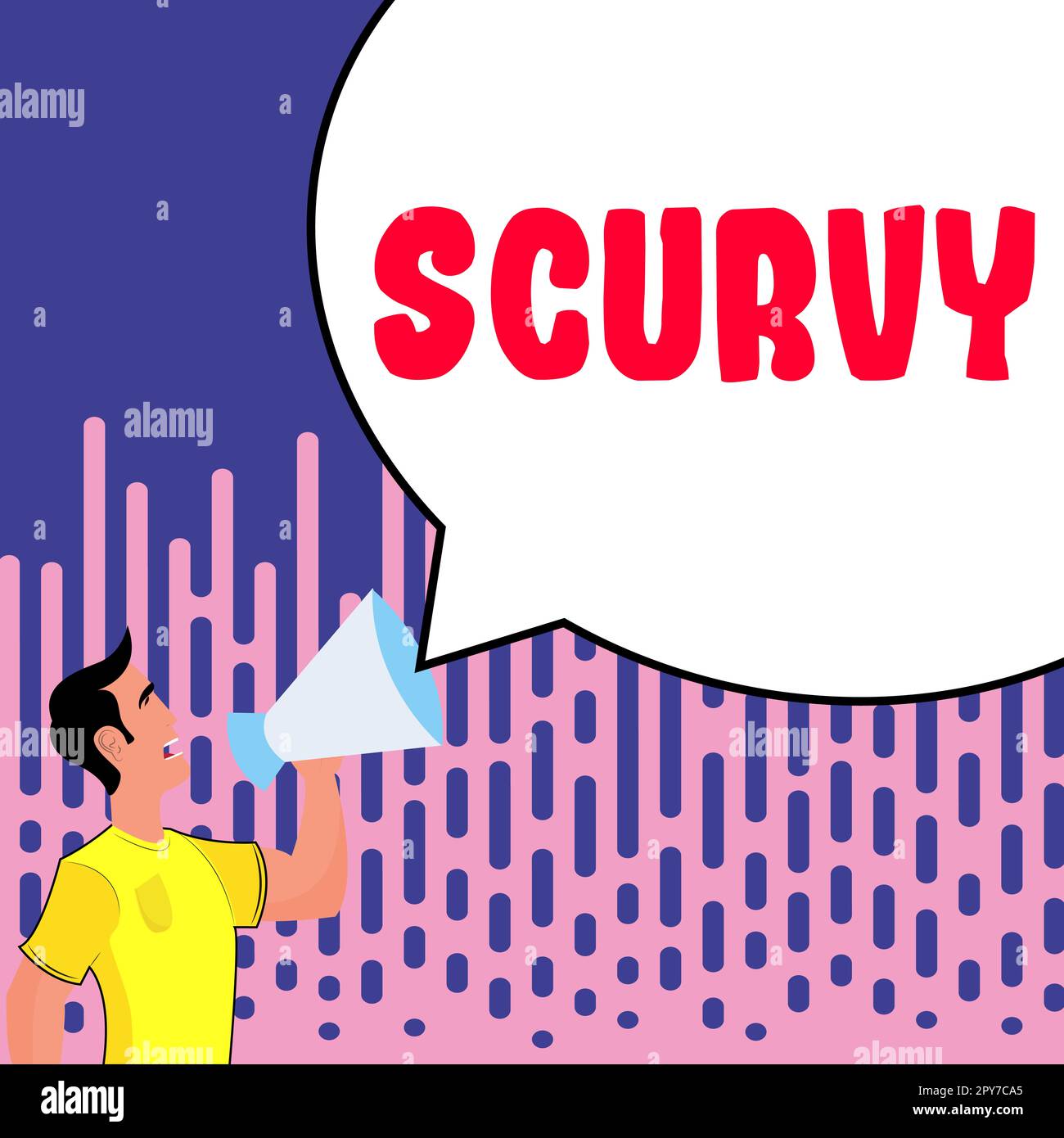 Inspiration showing sign Scurvy. Word Written on disease caused by a ...