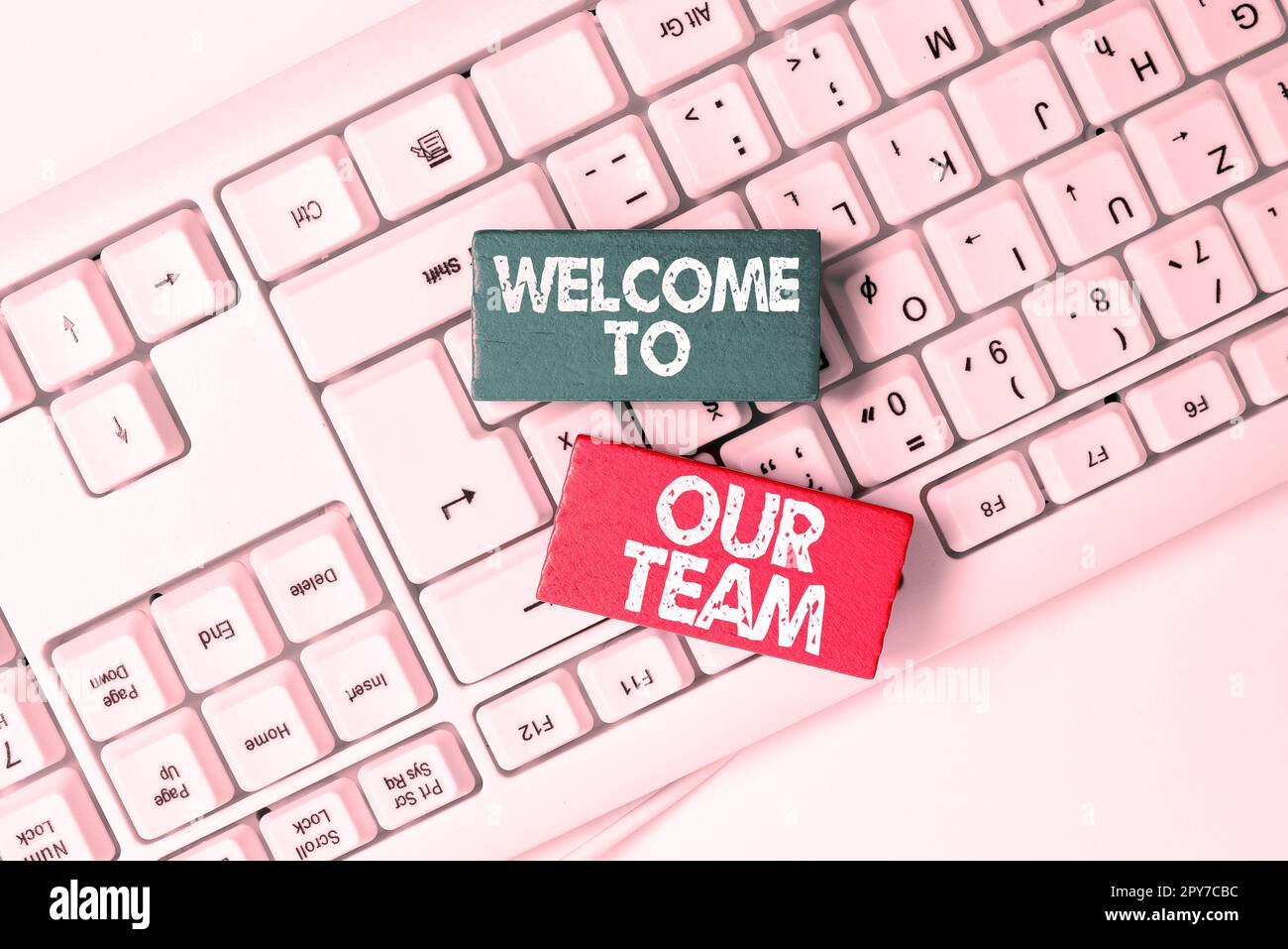 Text showing inspiration Welcome To Our Team. Business approach ...