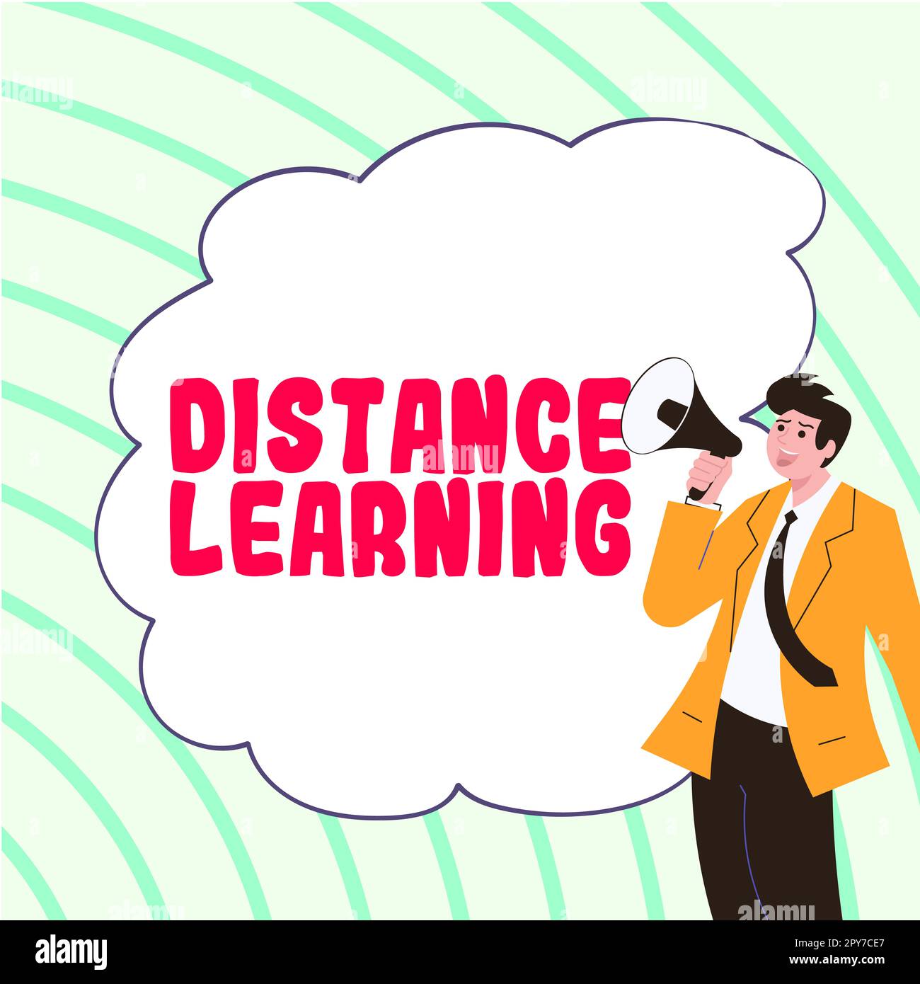 Writing displaying text Distance Learning. Business idea educational ...