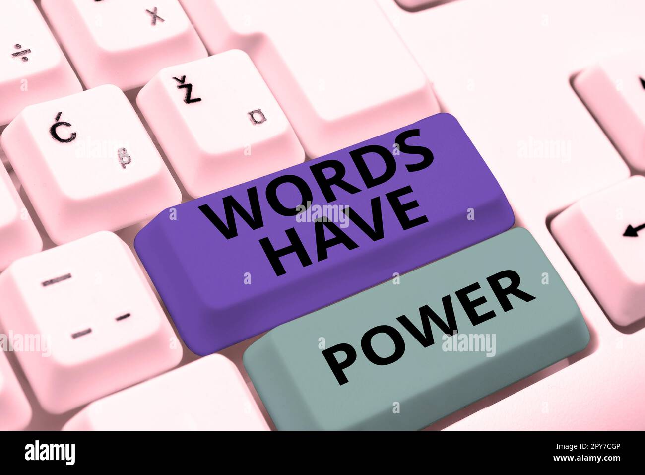 Text showing inspiration Words Have Power. Business idea Energy Ability ...