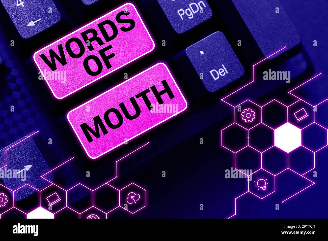 Text showing inspiration Words Of Mouth. Concept meaning simple ...