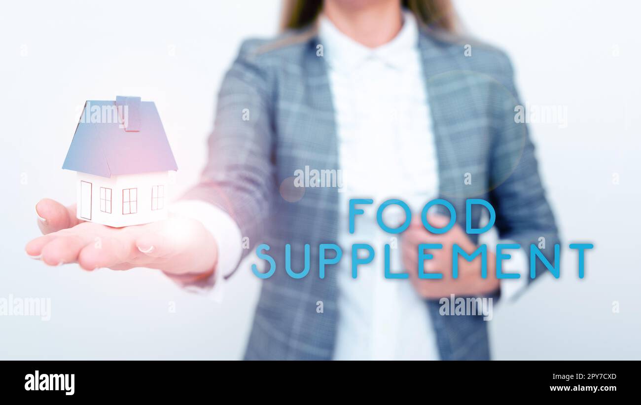 Text showing inspiration Food Supplement. Business showcase Conditions ...