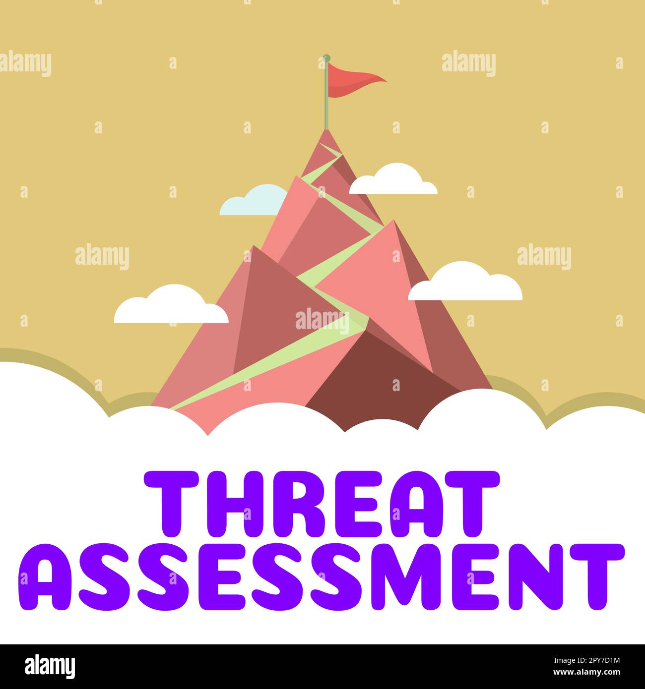 Hand writing sign Threat Assessment. Business showcase determining the ...