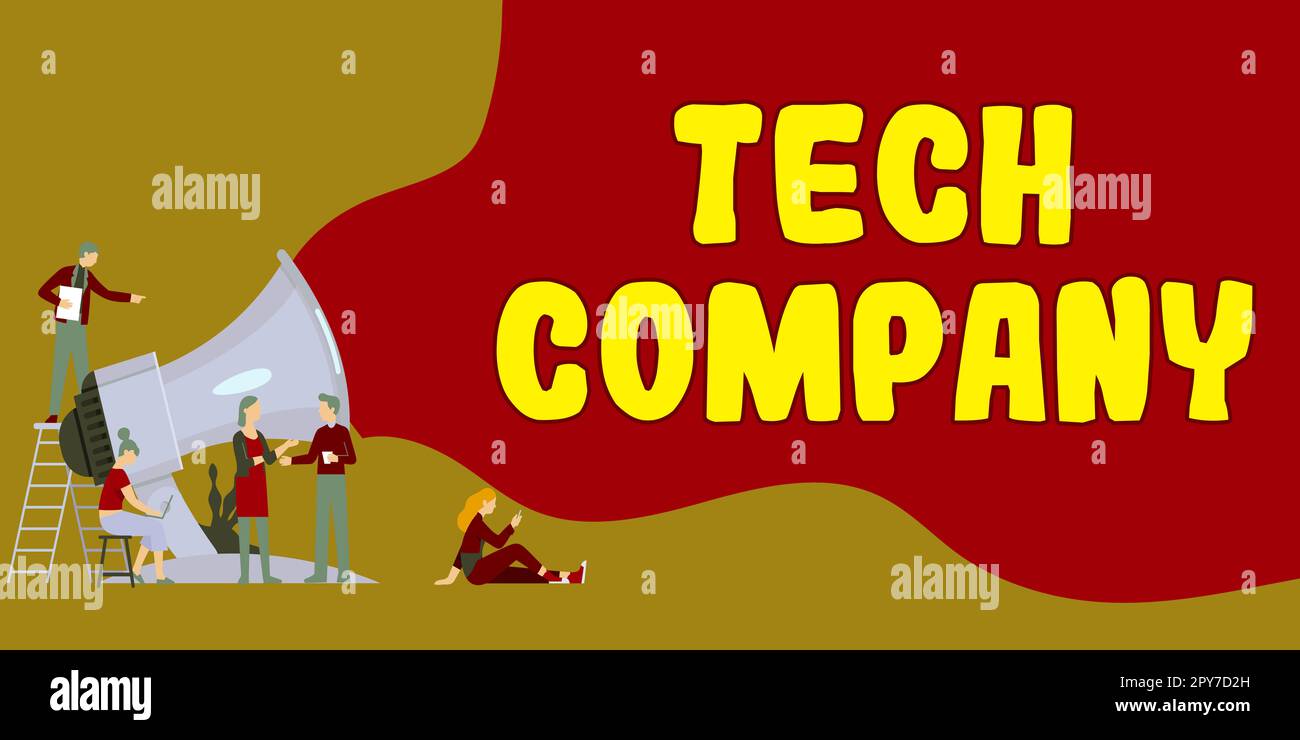 Conceptual caption Tech Company. Conceptual photo a company that ... Conceptual caption Tech Company. Conceptual photo a company that ...