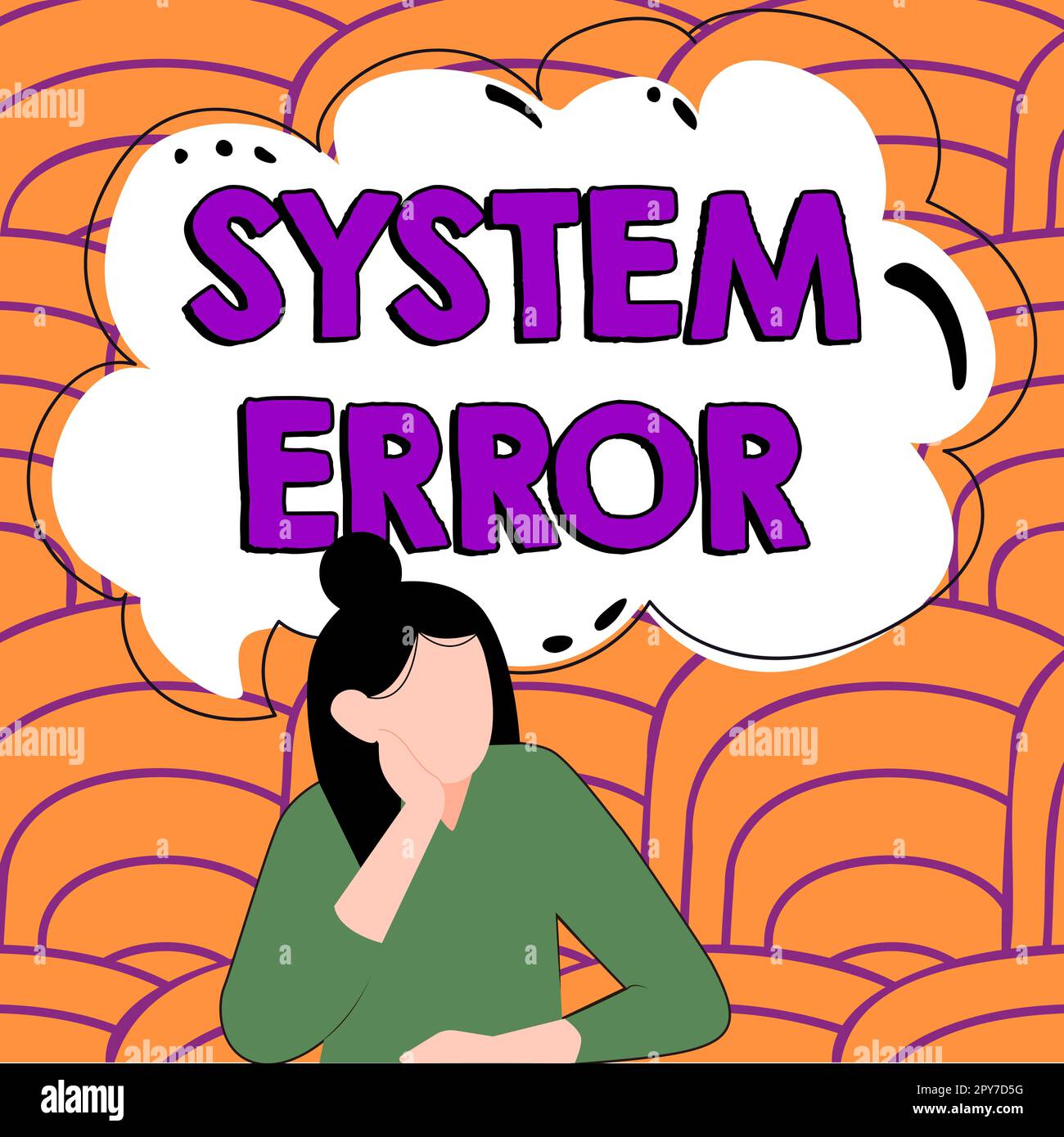 Conceptual display System Error. Internet Concept Technological failure Software collapse crash ...