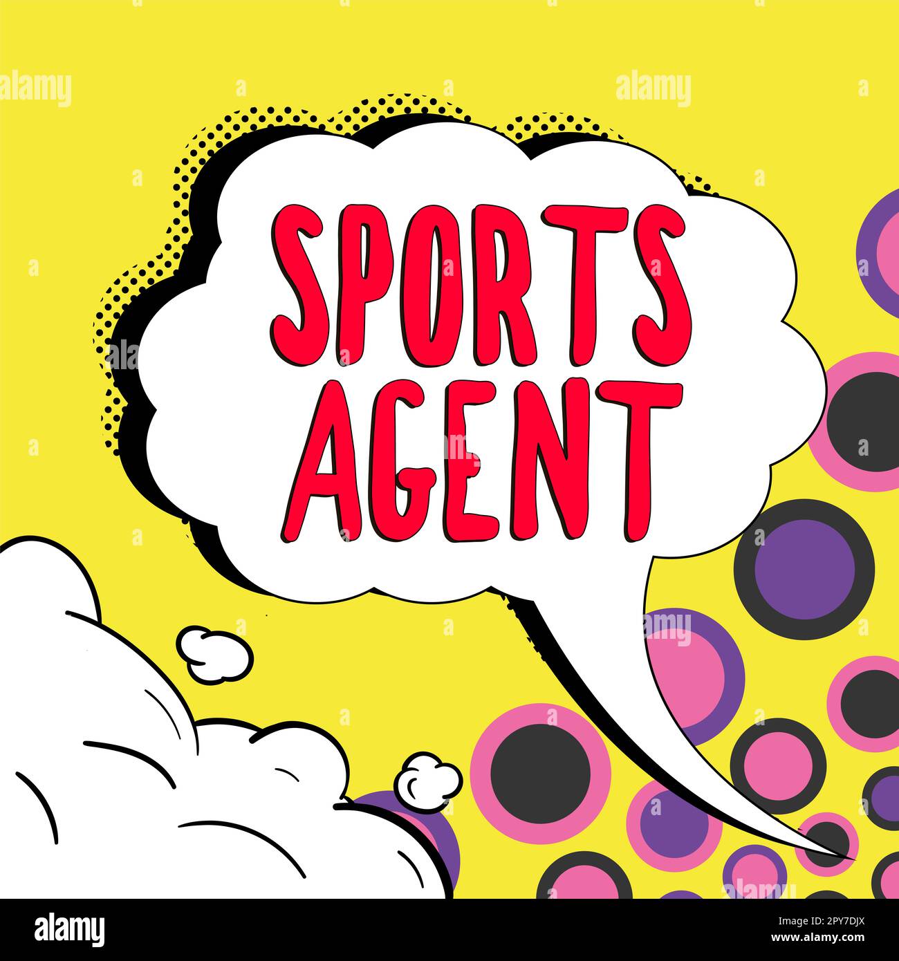 Writing displaying text Sports Agent. Internet Concept person manages ...