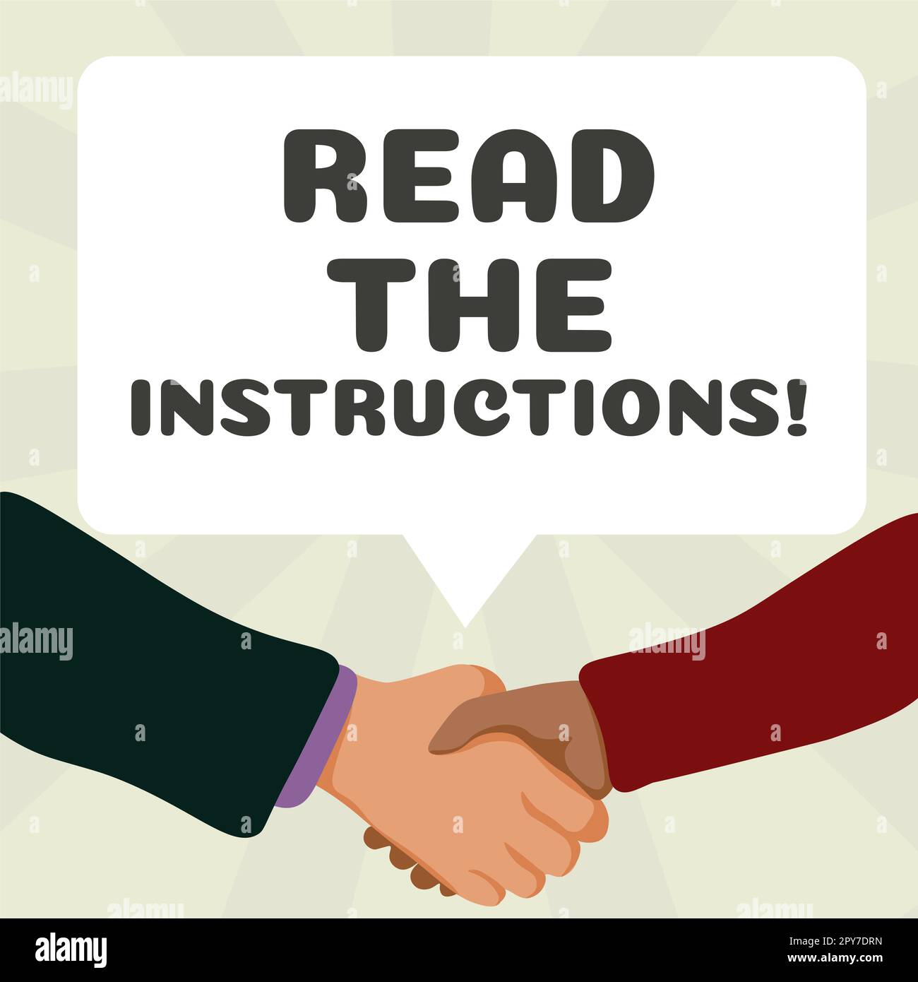 Sign displaying Read The Instructions. Concept meaning carefully read ...