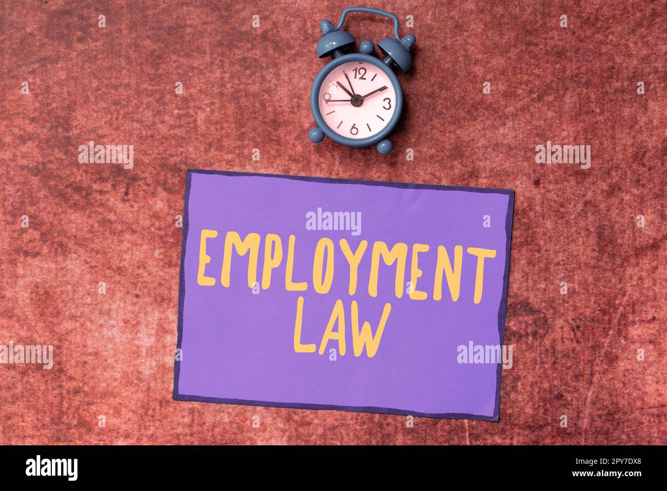 Hand writing sign Employment Law. Word for deals with legal rights and ...