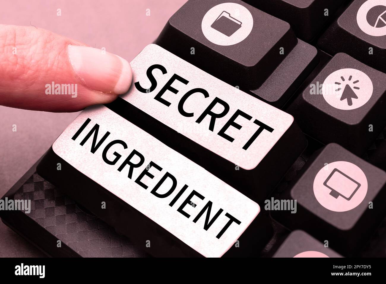 Sign displaying Secret Ingredient. Business concept special technique ...