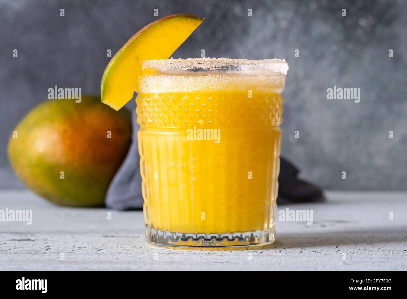 Frozen Mango Margarita cocktail Stock Photo - Alamy