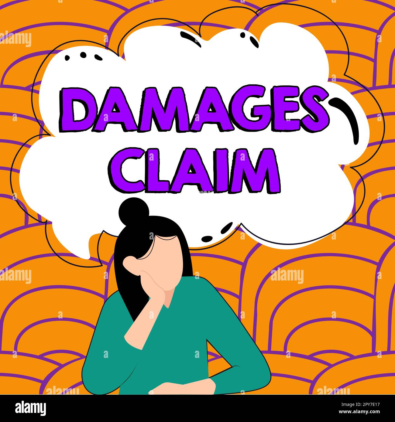 Inspiration showing sign Damages Claim. Concept meaning Demand ...
