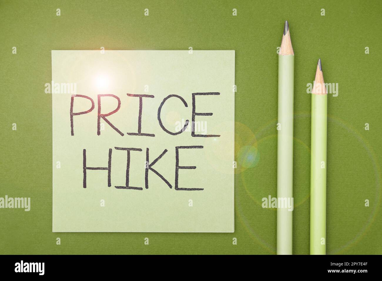 Conceptual caption Price Hike. Word Written on sum of values that ...