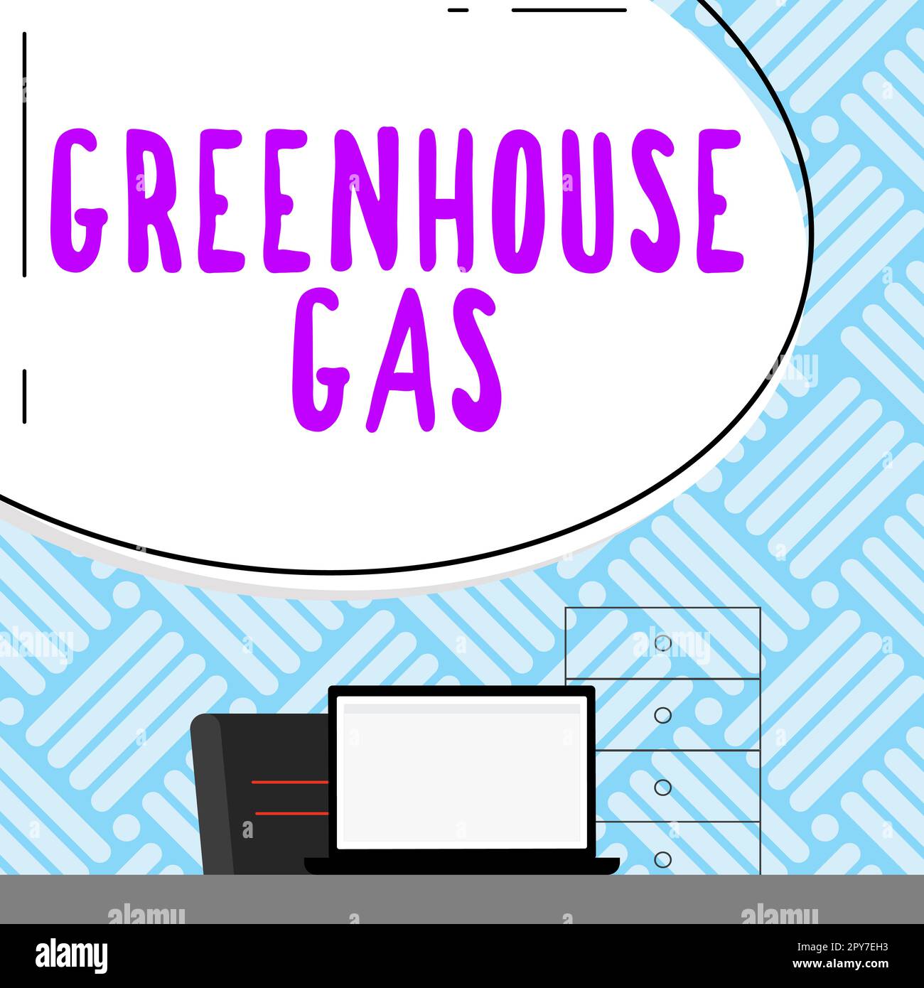 Hand writing sign Greenhouse Gas. Word Written on carbon dioxide ...