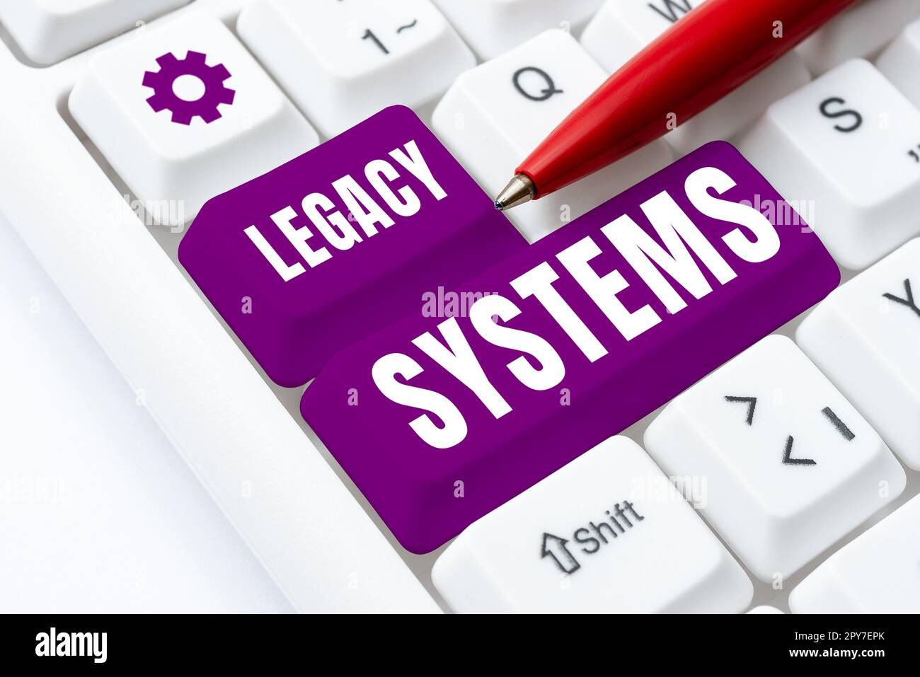 Conceptual caption Legacy Systems. Conceptual photo old method technology computer system or ...