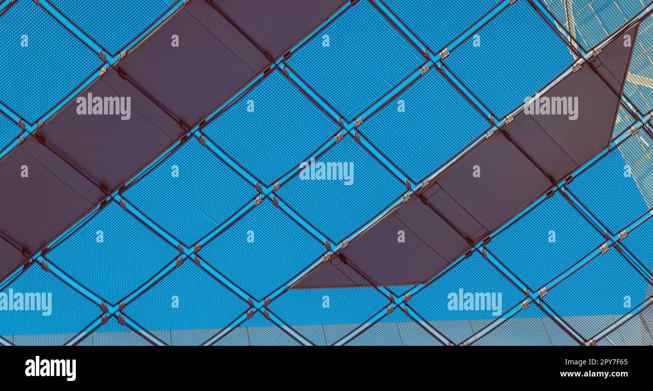 Metal canopy structure in the city. High quality photo Stock Photo - Alamy